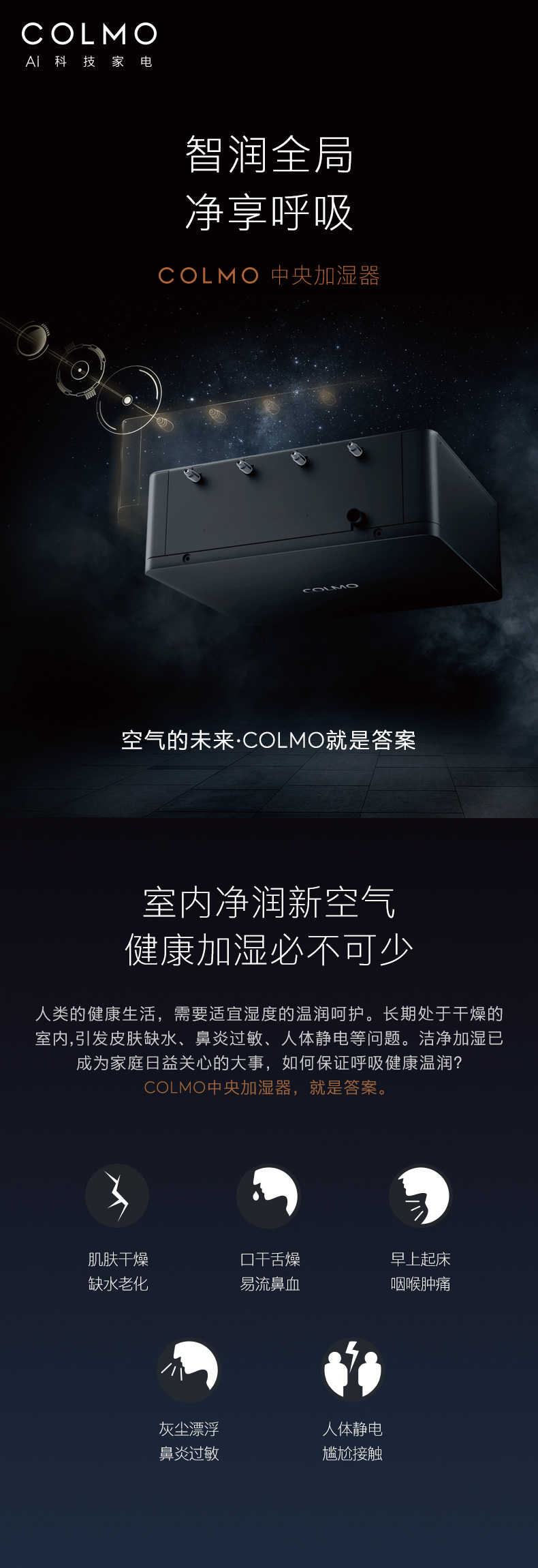 COLMO TURING图灵中央加湿模块加湿器配件 CAS16C1-6 NA-美的商城