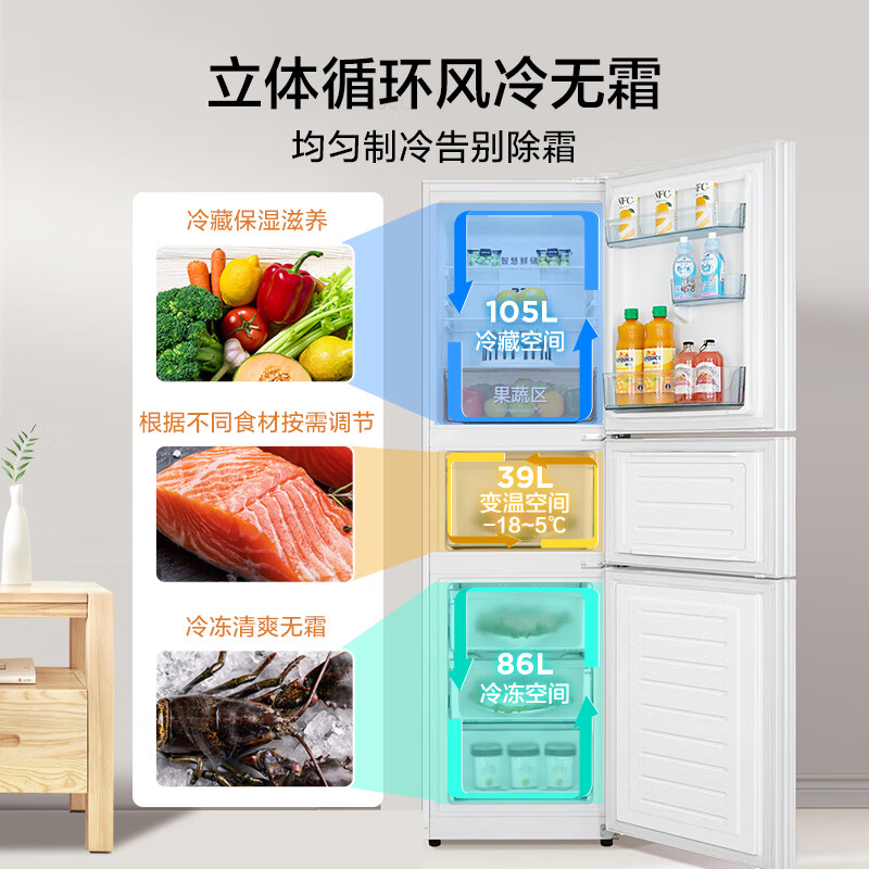 【美的BCD-230WTPZM(E)】美的冰箱,BCD-230WTPZM(E),官方报价_规格_参数_图片-美的商城