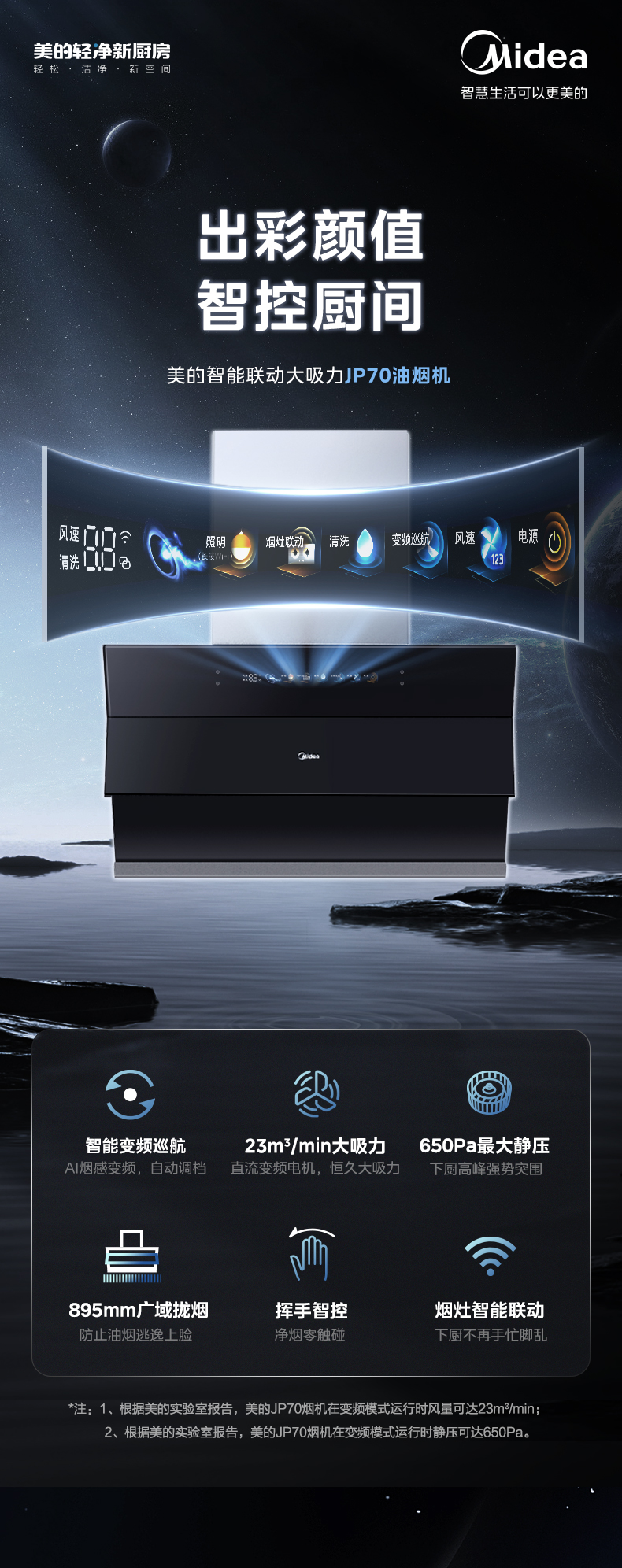 【美的CXW-160-JP70】美的吸油烟机,CXW-160-JP70,官方报价_规格_参数_图片-美的商城